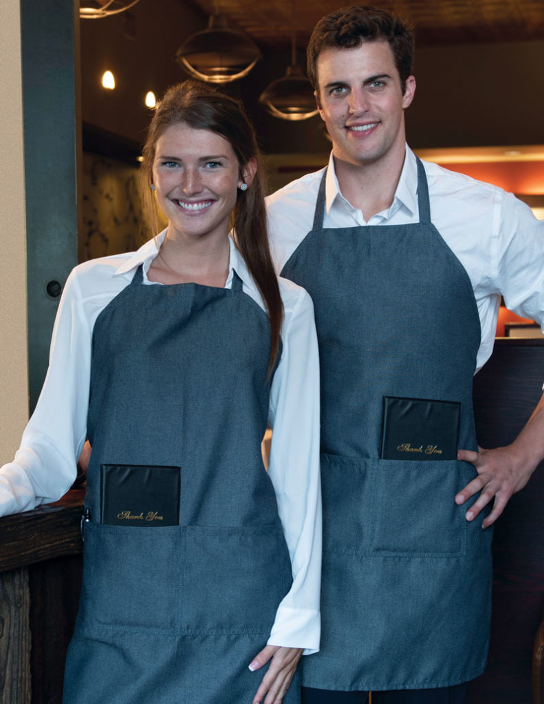 These hotel aprons and napkins will not fade away - HB To Go